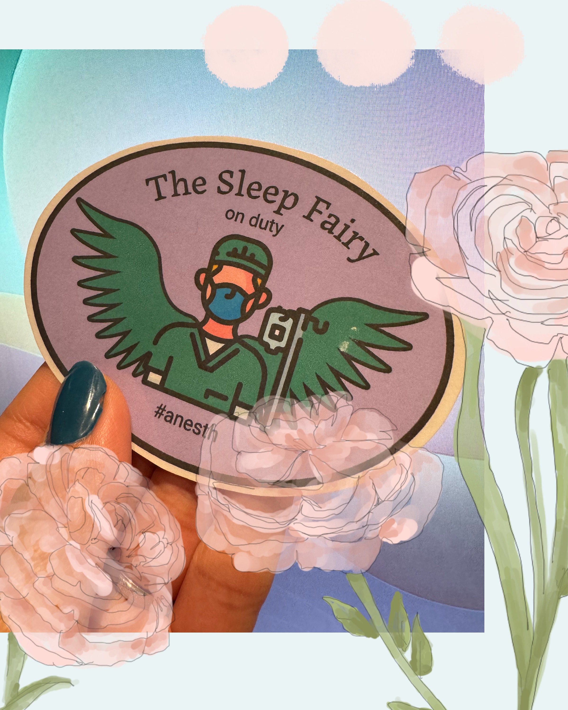 Anesthesiologist Sticker Sleep Fairy Sticker | Doctor Sticker, Med ...