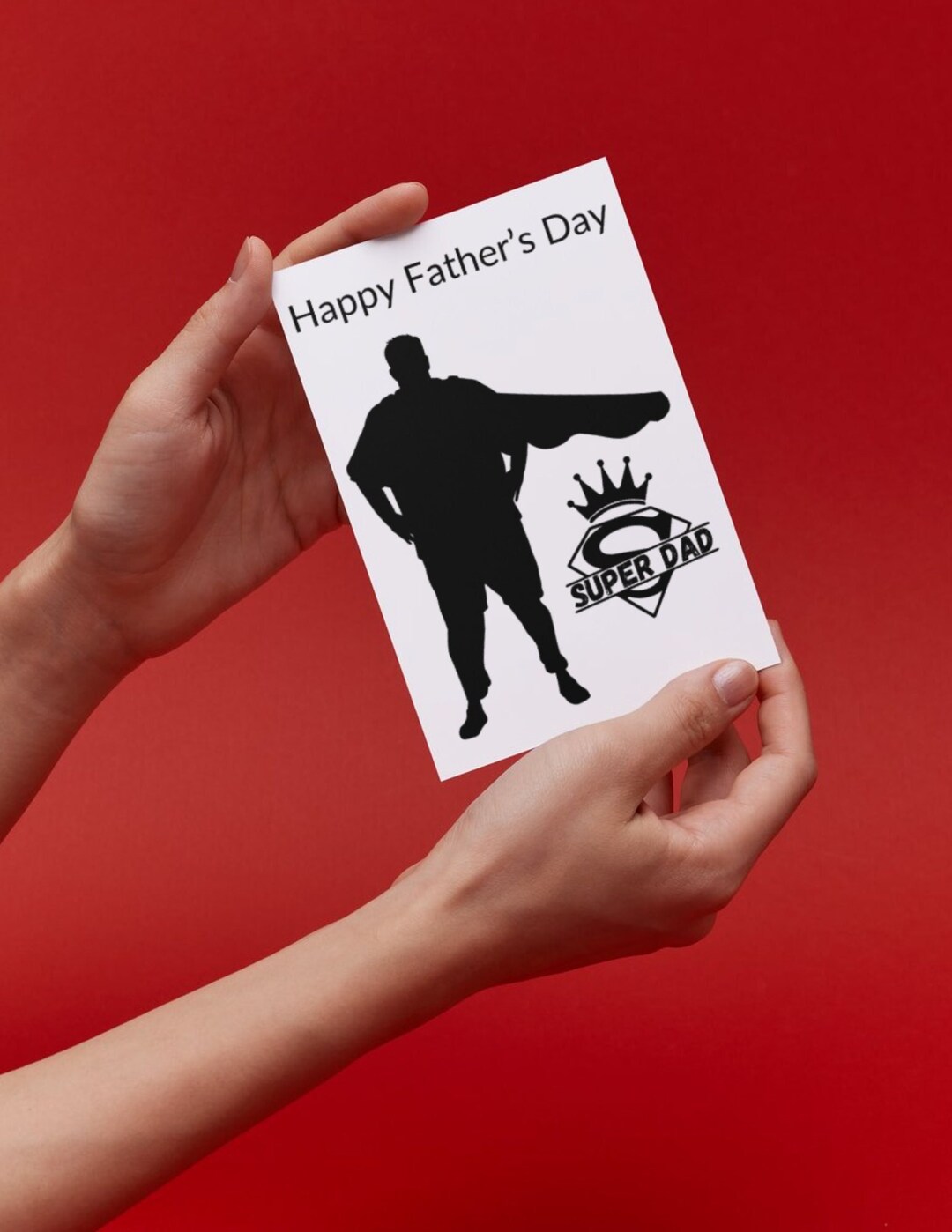 Superman Father's Day Card, Dad's Day Card, Father's Day Greeting Card ...