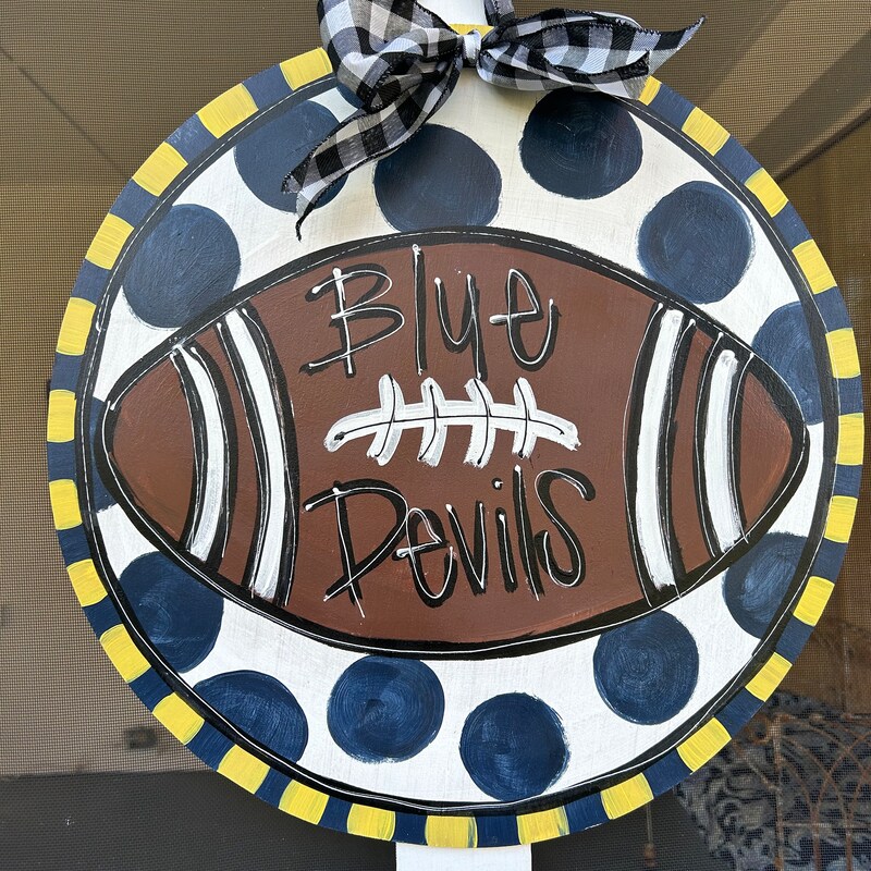 Football Door Hanger - Etsy