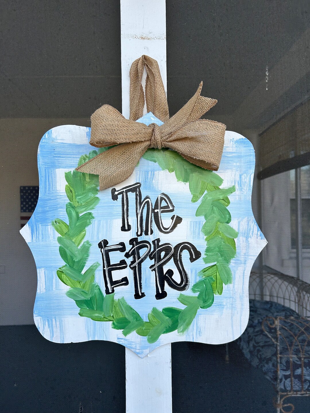 CUSTOM Spring Door Hanger 16x16 - Etsy