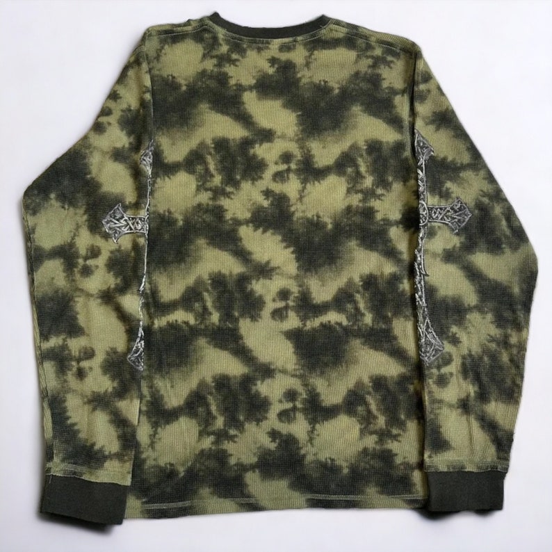 Goth Skull Shirt/alternative Clothing/goth Top Round Neck Long Sleeve ...