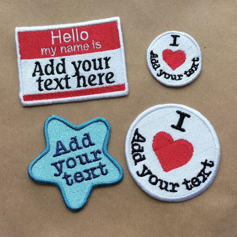 Custom Text Patch - Etsy