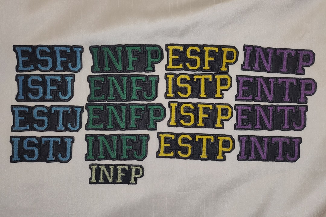 MBTI Iron on Patches Myers Briggs Personality Types Accessory - Etsy