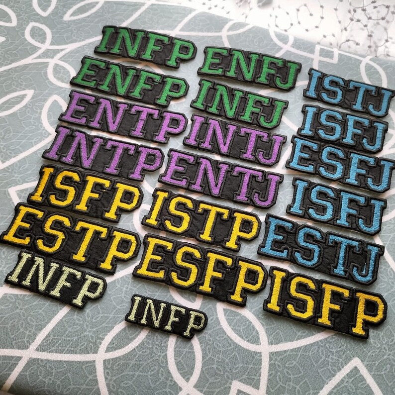 MBTI Iron-on Patches: Myers-briggs Personality Accessory - Etsy
