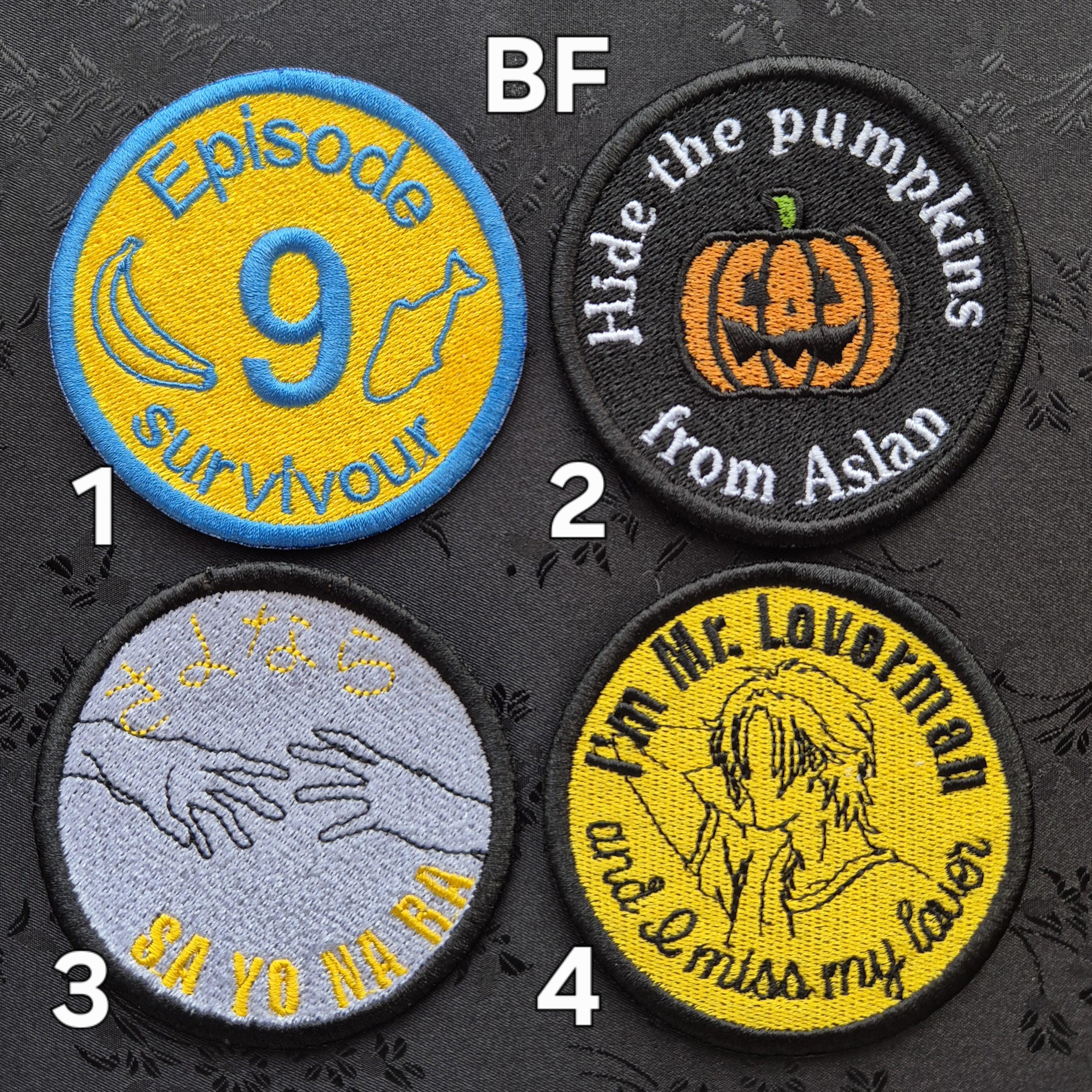 Machine Embroidered Anime Patches: AOT, ATLA, Sk8 the Infinity, Banana ...