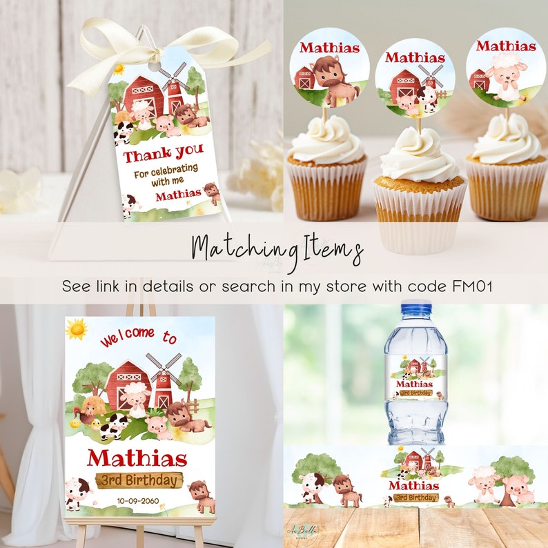 Editable Farm Welcome Sign Template, Farm Birthday Custom Sign ...