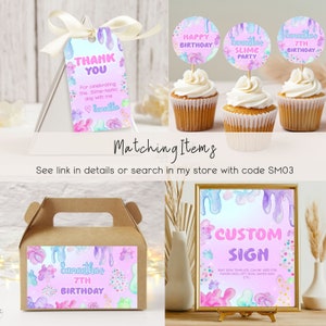 Editable Slime Gable Box Template, Slimy Good Time Gable Box Favor ...