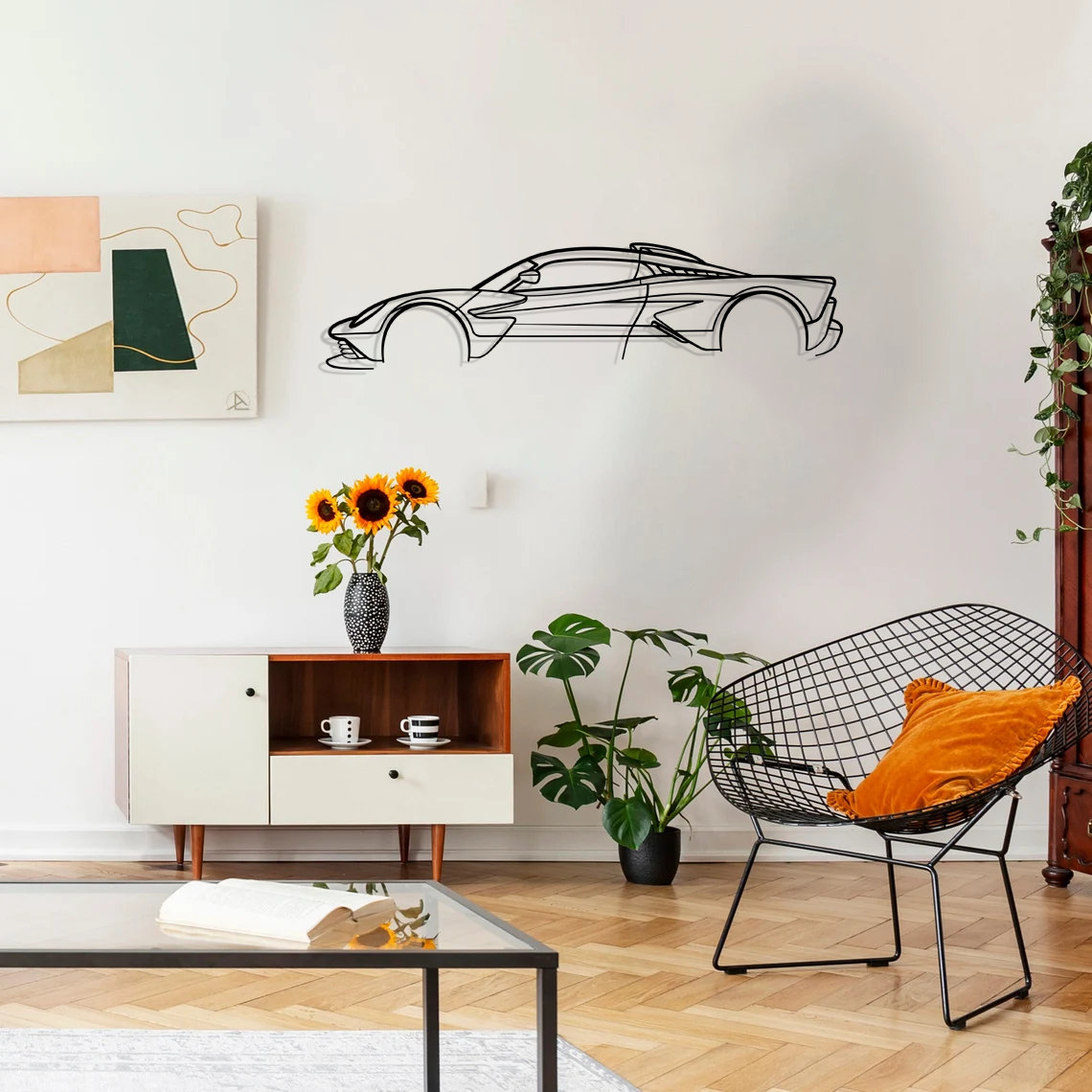 ASTON MARTIN VALHALLA Minimalist Metal Wall Art, Car Wall Art, Car Guy ...