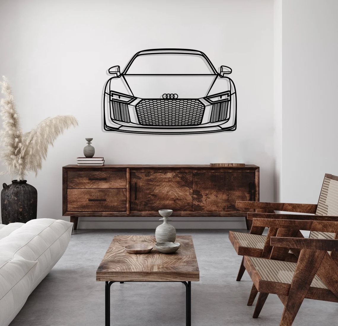 AUDI R8 V10 PLUS GEN 2 Minimalist Metal Wall Art, Car Wall Art, Car Guy ...