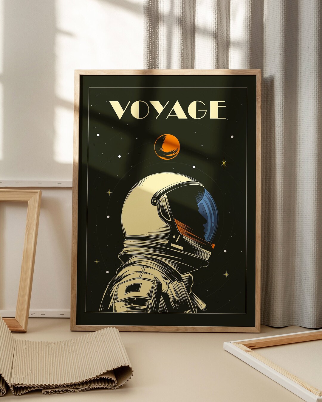 Astronaut Aspirations Space Poster Astronaut Cosmos Wall Art Eclectic ...