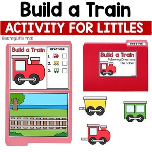 Build a Train: Following Directions Activity - Etsy