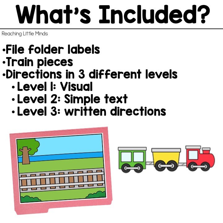 Build a Train: Following Directions Activity - Etsy