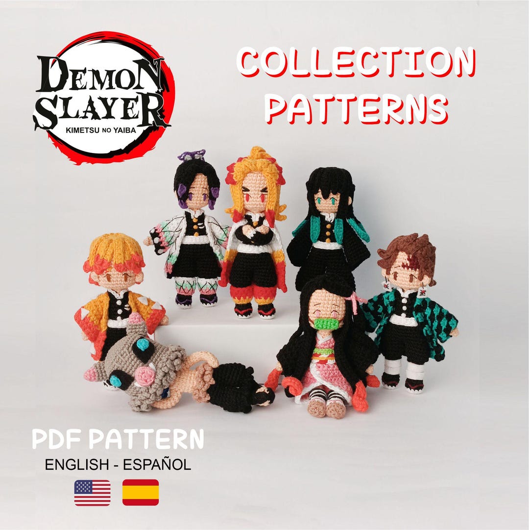 MODÈLES DEMON SLAYER / Collection de motifs Español Anglais - Etsy France