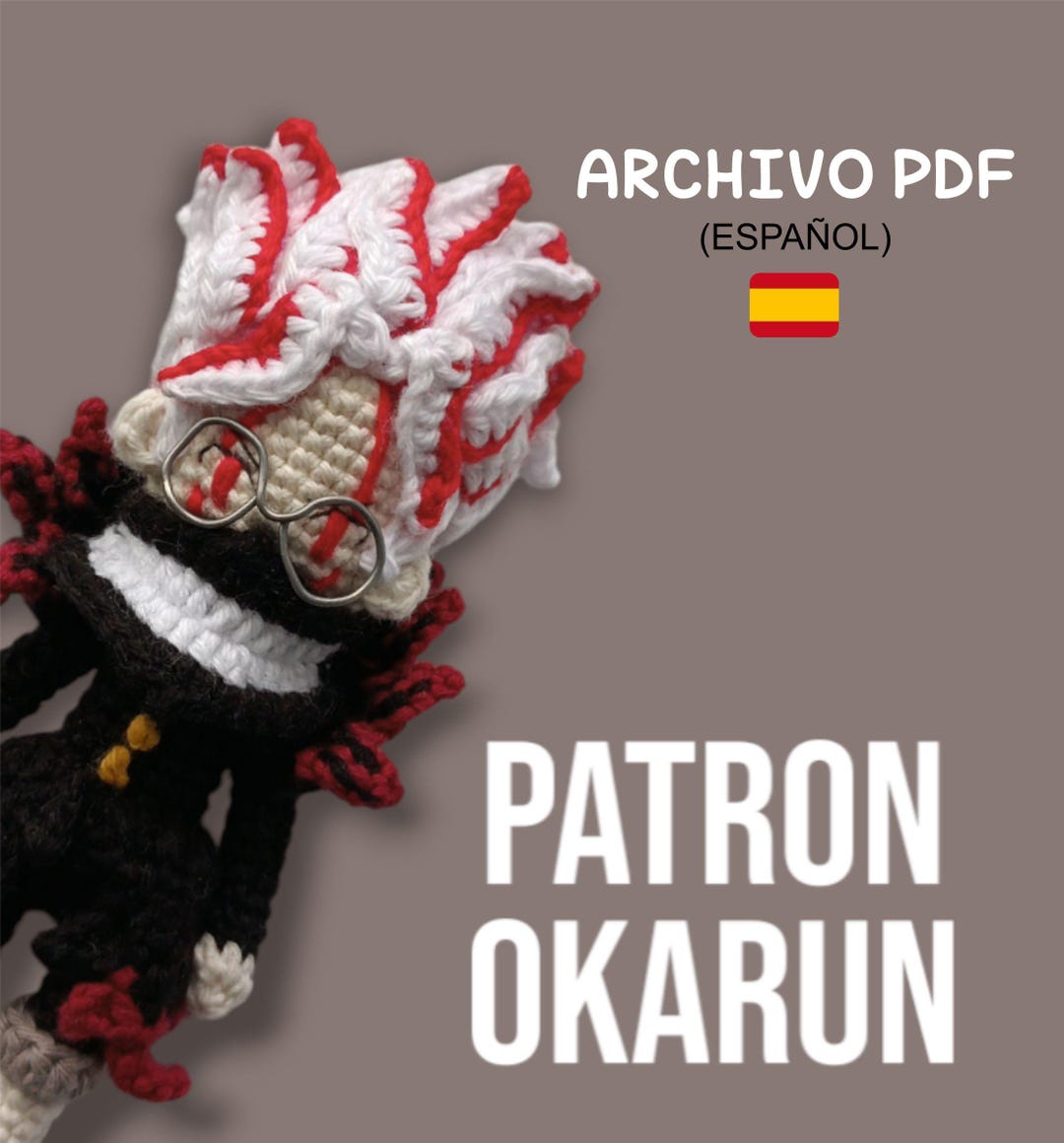 SPANISH PDF PATTERN/ Okarun Amigurumi - Etsy