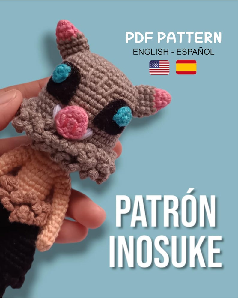 INOSUKE PDF PATTERN / Pattern Inosuke English - Spanish - Etsy UK
