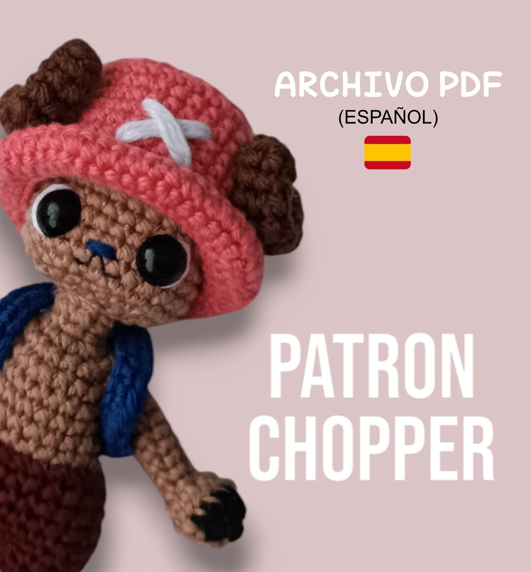 SPANISH PDF PATTERN/ Tony Tony Chopper Amigurumi - Etsy