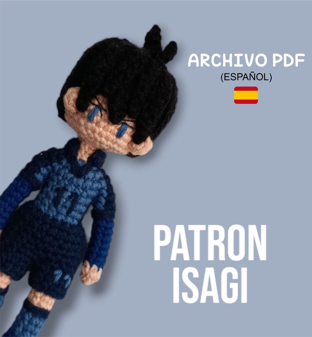 SPANISH PDF PATTERN/ Isagi Yoichi Amigurumi Pdf - Etsy