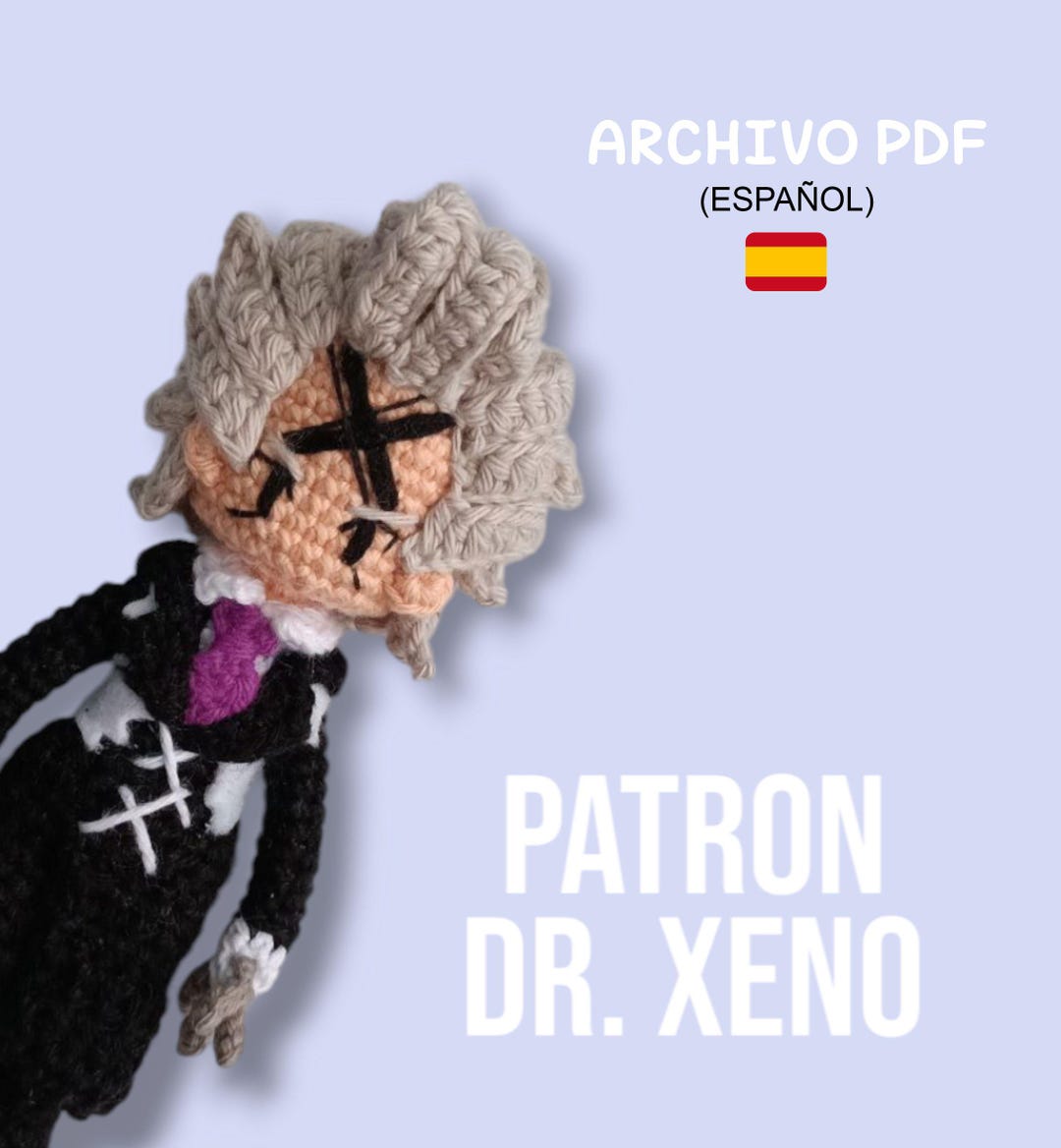 SPANISH PDF PATTERN/ Dr Xeno Amigurumi Pdf - Etsy