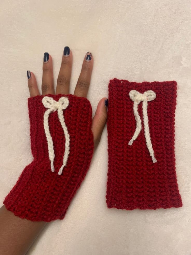Coquette Fingerless Gloves Pattern - Etsy