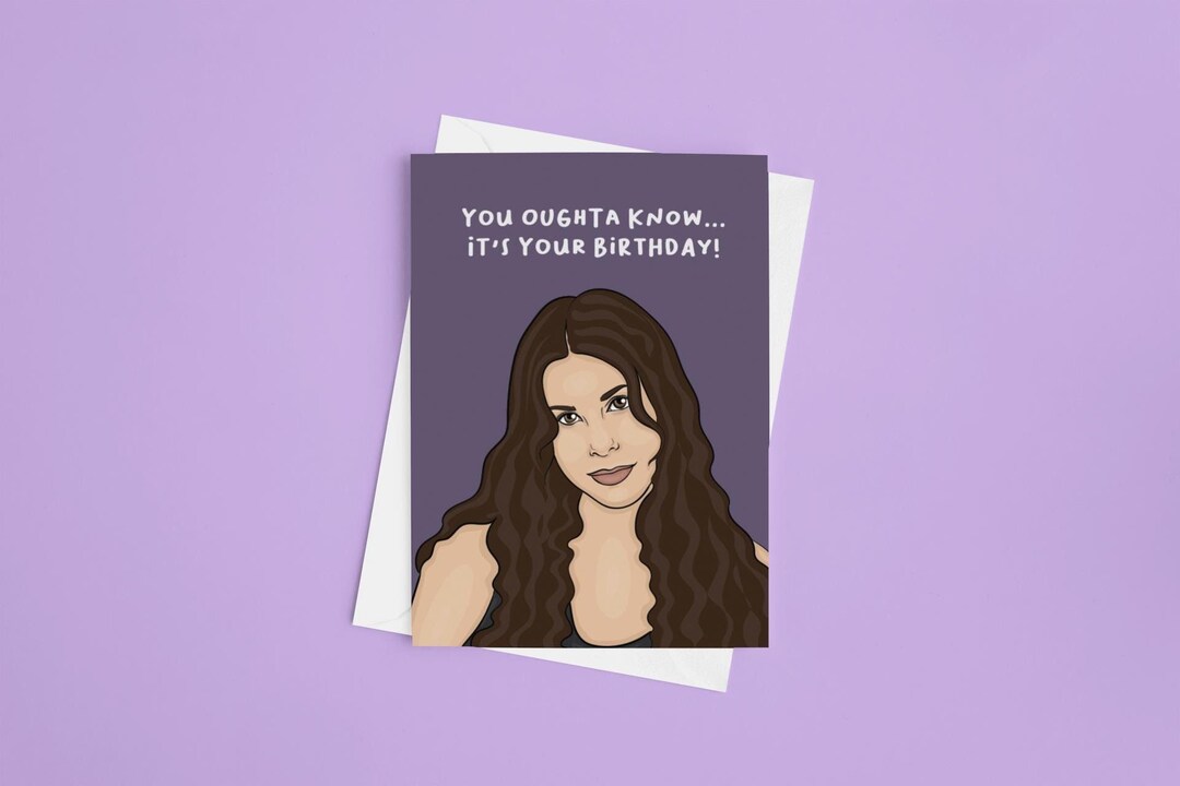Alanis Morissette Birthday Card - You Oughta Know Inspired Greeting ...
