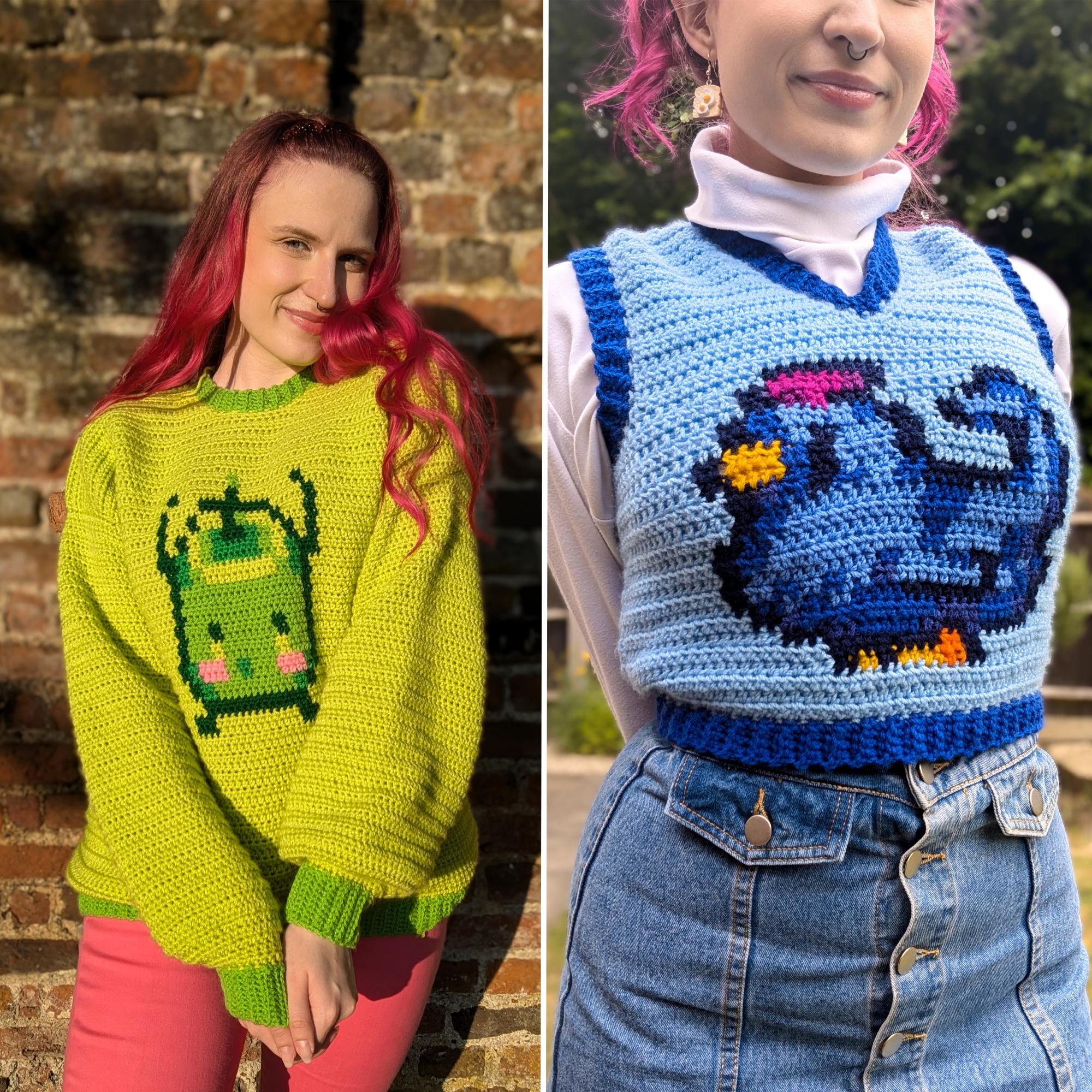 Stardew Valley Inspired Crochet Pattern Bundle: Sweater, Top, Shorts ...