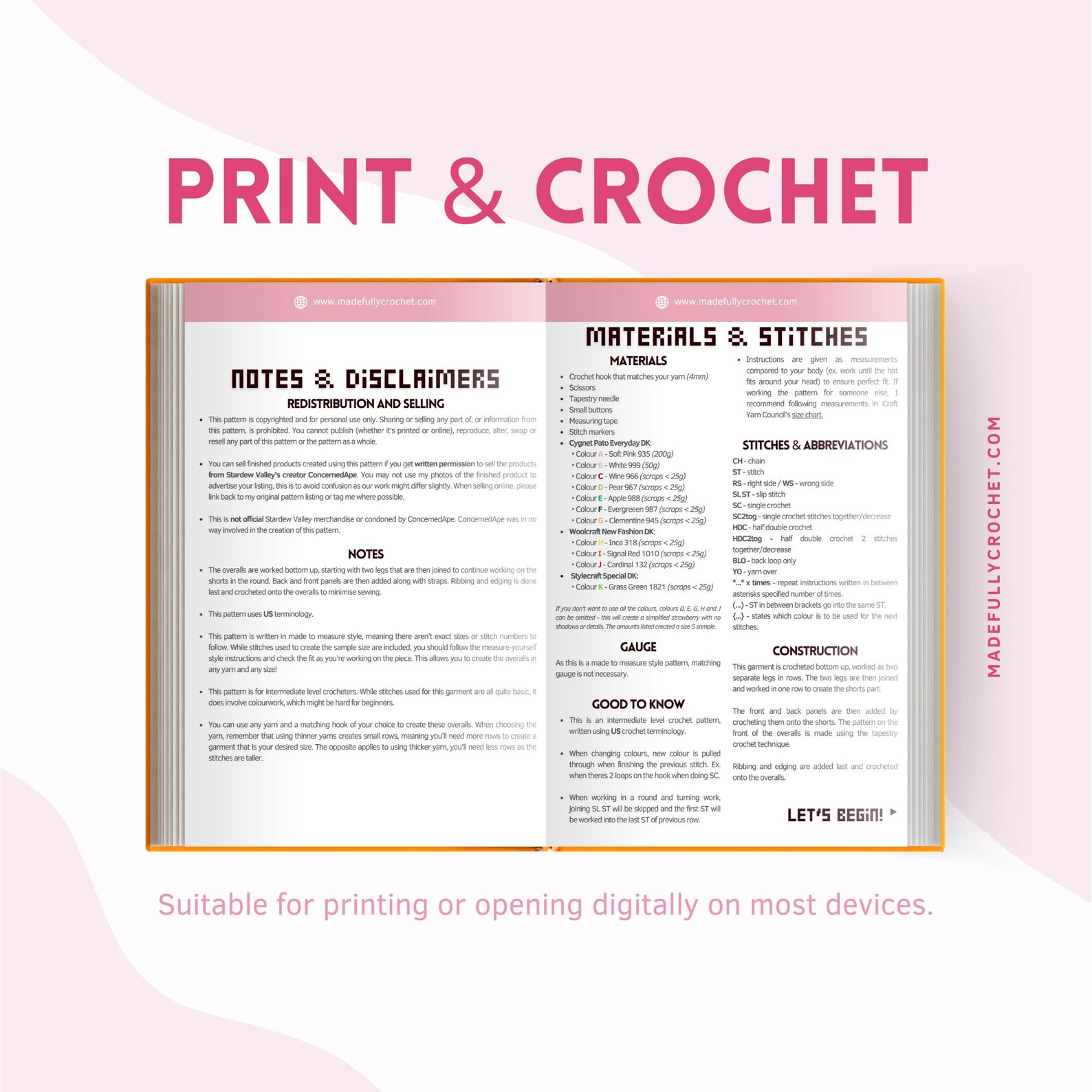 Stardew Valley Inspired Crochet Pattern Bundle: Sweater, Top, Shorts ...
