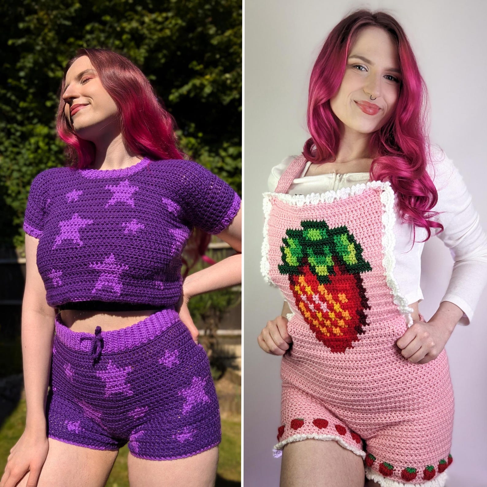 Stardew Valley Inspired Crochet Pattern Bundle: Sweater, Top, Shorts ...