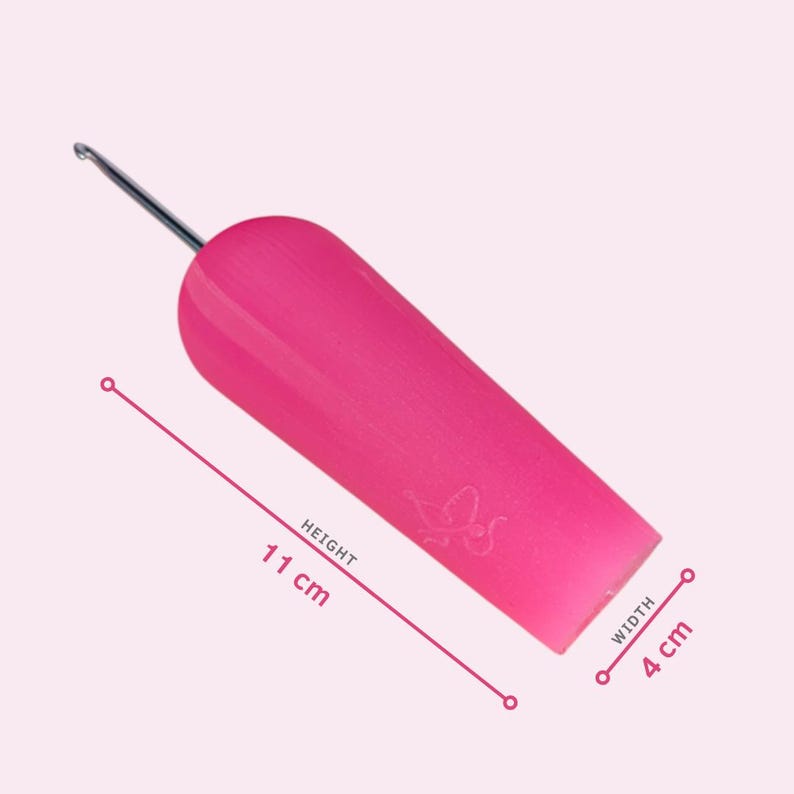 Hook Helper – Interchangeable Ergonomic Silicone Crochet Hook Handle ...