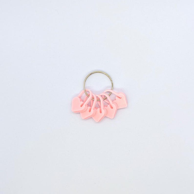Heart Stitch Markers: Crochet & Knitting Notions, Gift for Crafters - Etsy