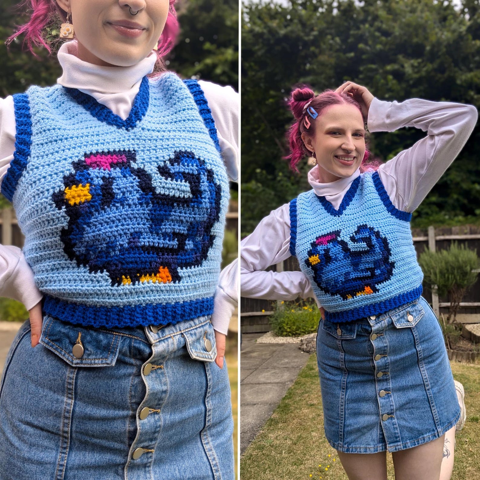 Stardew Valley Crochet Chicken Vest Pattern: Easy Tapestry Design (PDF ...
