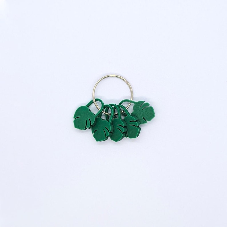 Monstera Stitch Markers: Crochet & Knitting Notions, Eco-friendly PLA ...