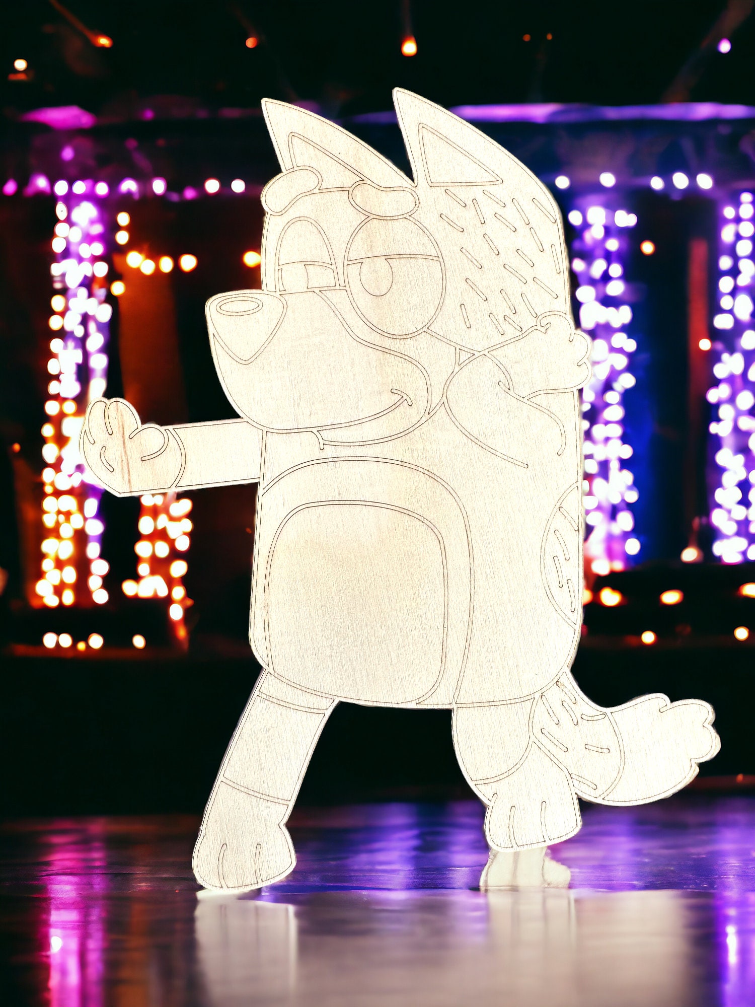 Set of 5 BLUEY Wooden Shape DIY Arts and Crafts - Etsy