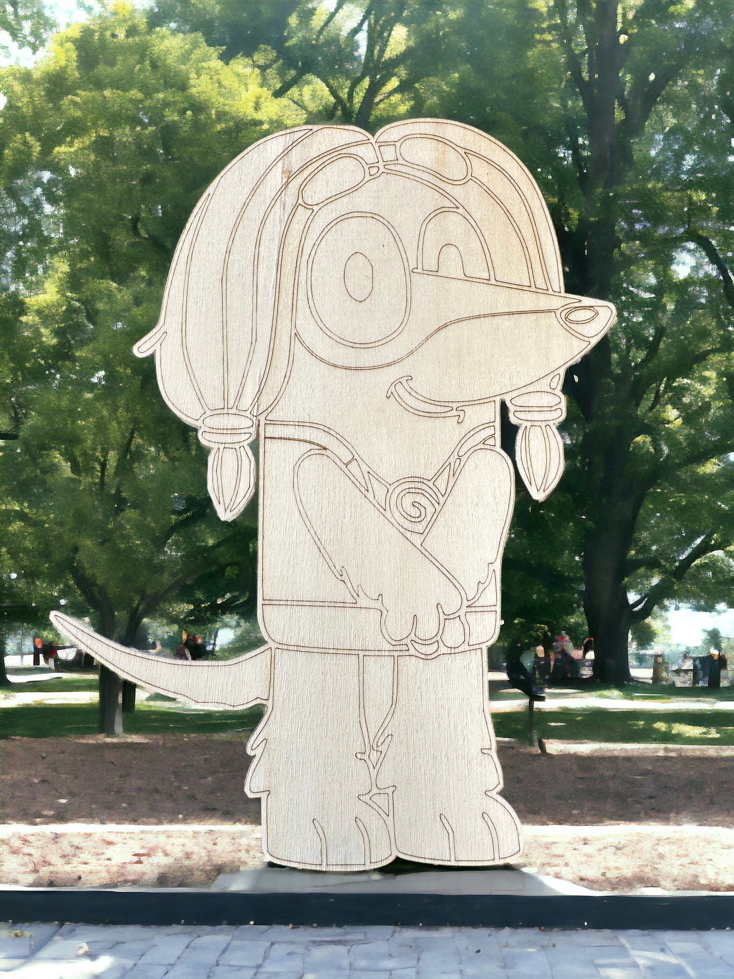 Set of 5 BLUEY Wooden Shape DIY Arts and Crafts - Etsy