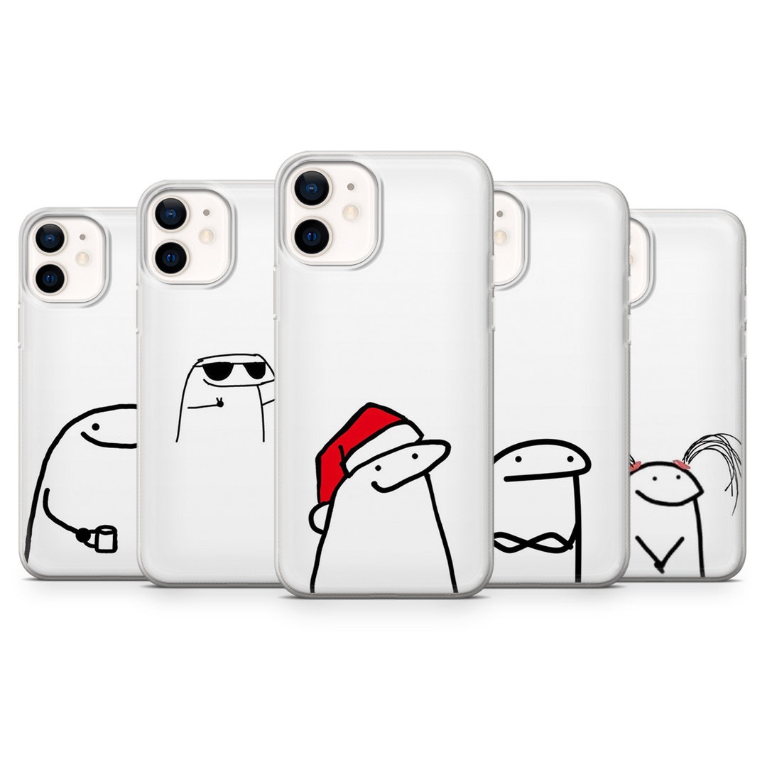 Funny Meme Phone Case Doodle Drawing Cover for iPhone 17, 16pro, 15, 14 ...
