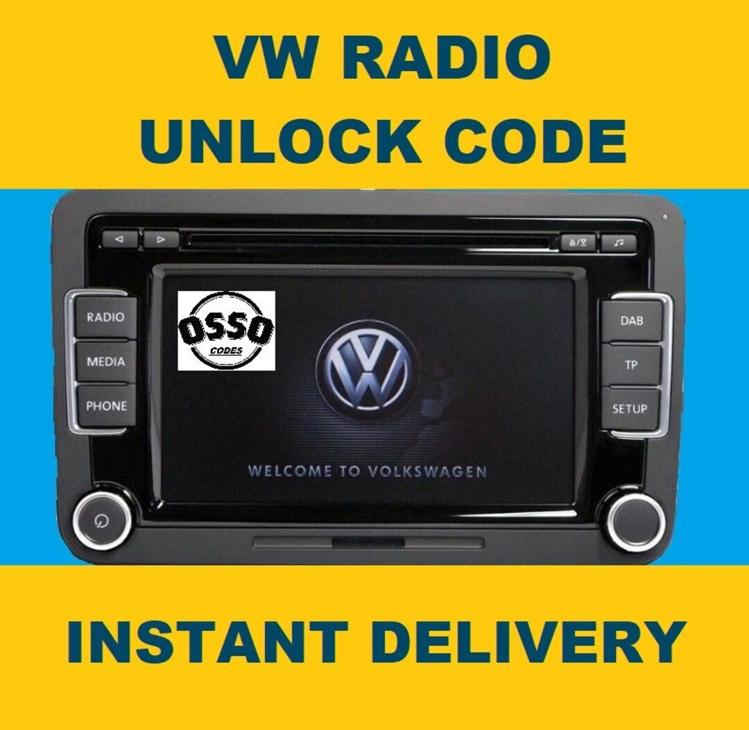 VW Skoda Audi Volkswagen Radio Code - Anti Theft Code - Pin Decode ...