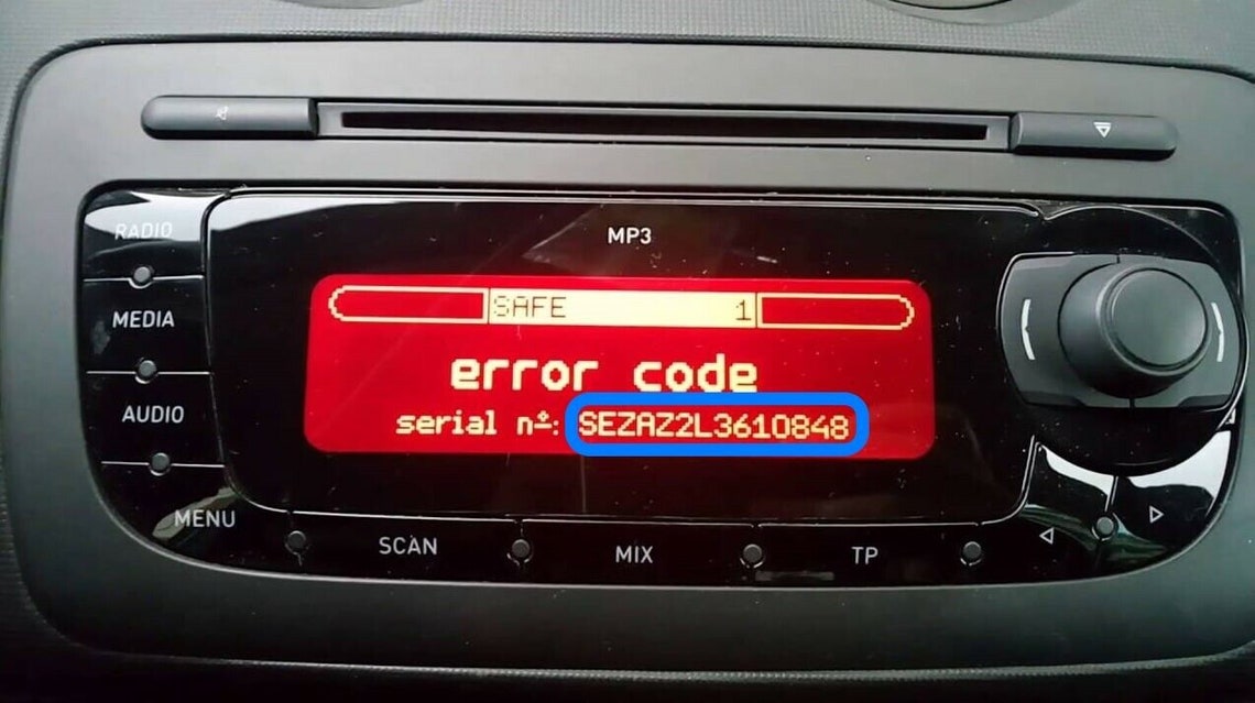 SEAT Radio Code Pin Decode Security Unlock All Models Instant Service - Etsy