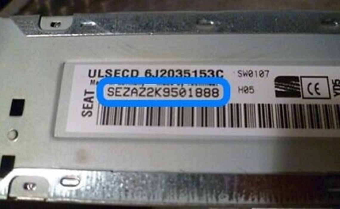SEAT Radio Code Pin Decode Security Unlock All Models Instant Service ...
