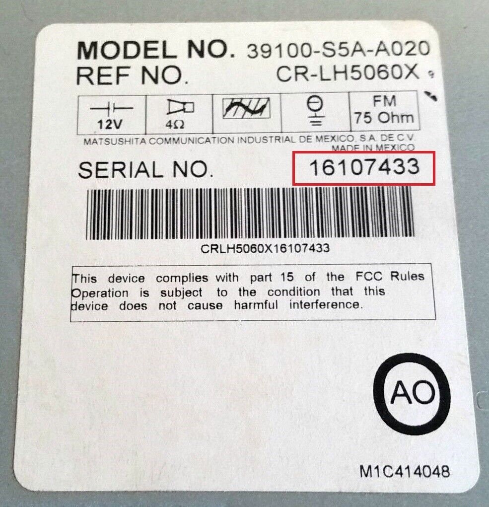 HONDA Radio Unlock Pin Code Decode Civic Crv Hrv Accord Jazz Insight Fast Delivery - Etsy