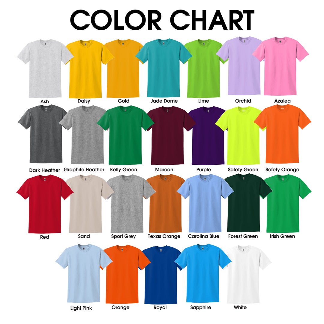 Gildan Blank T-shirt 50/50 Cotton Poly - Etsy