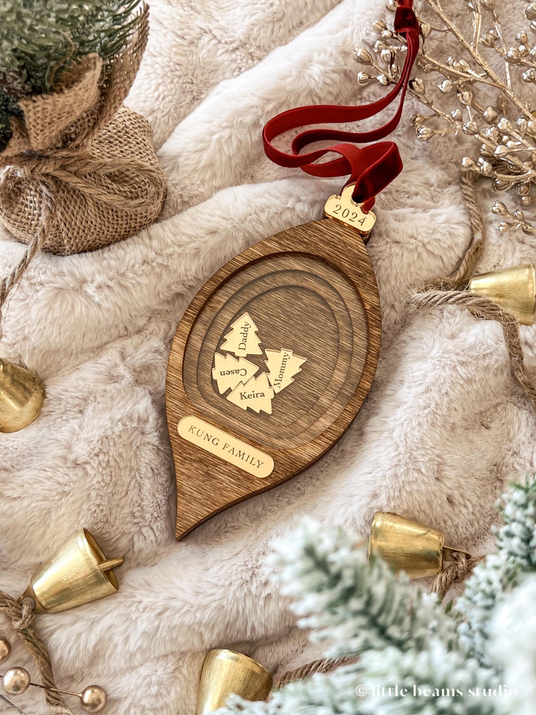 Personalized Family Christmas Ornament | 2024 Christmas Gift |custom ...