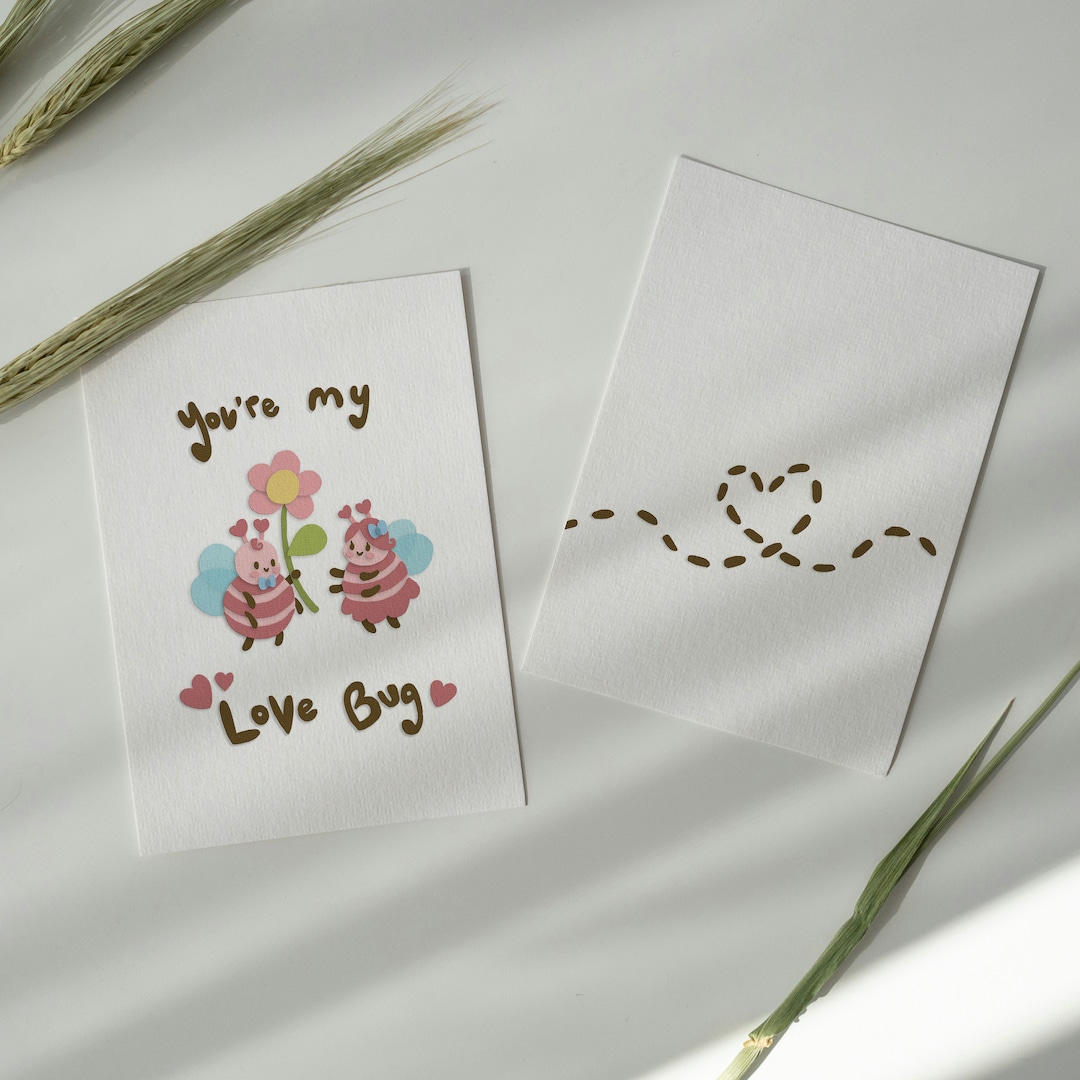 You're My Love Bug Valentines Card - Etsy