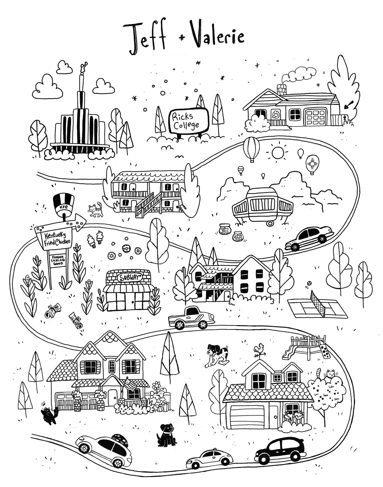 Custom-made Relationship Milestone Map - Etsy