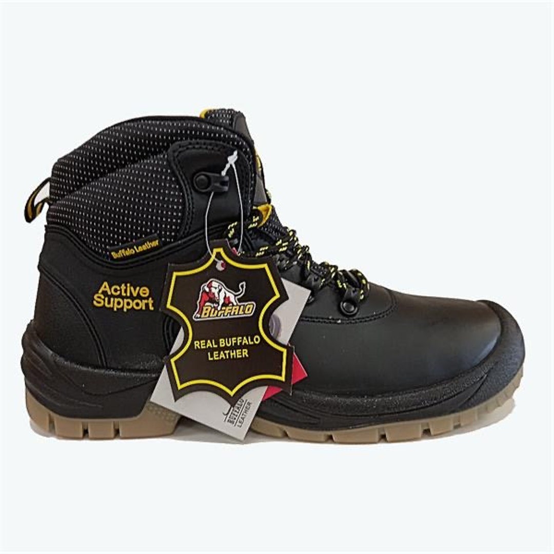 Buffalo Safety Boots Black - Etsy