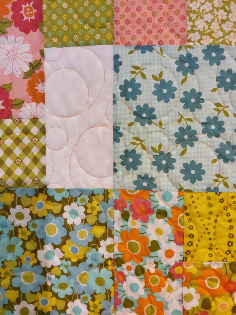Handmade Quilt - Flower Power - Queen Sized - Etsy