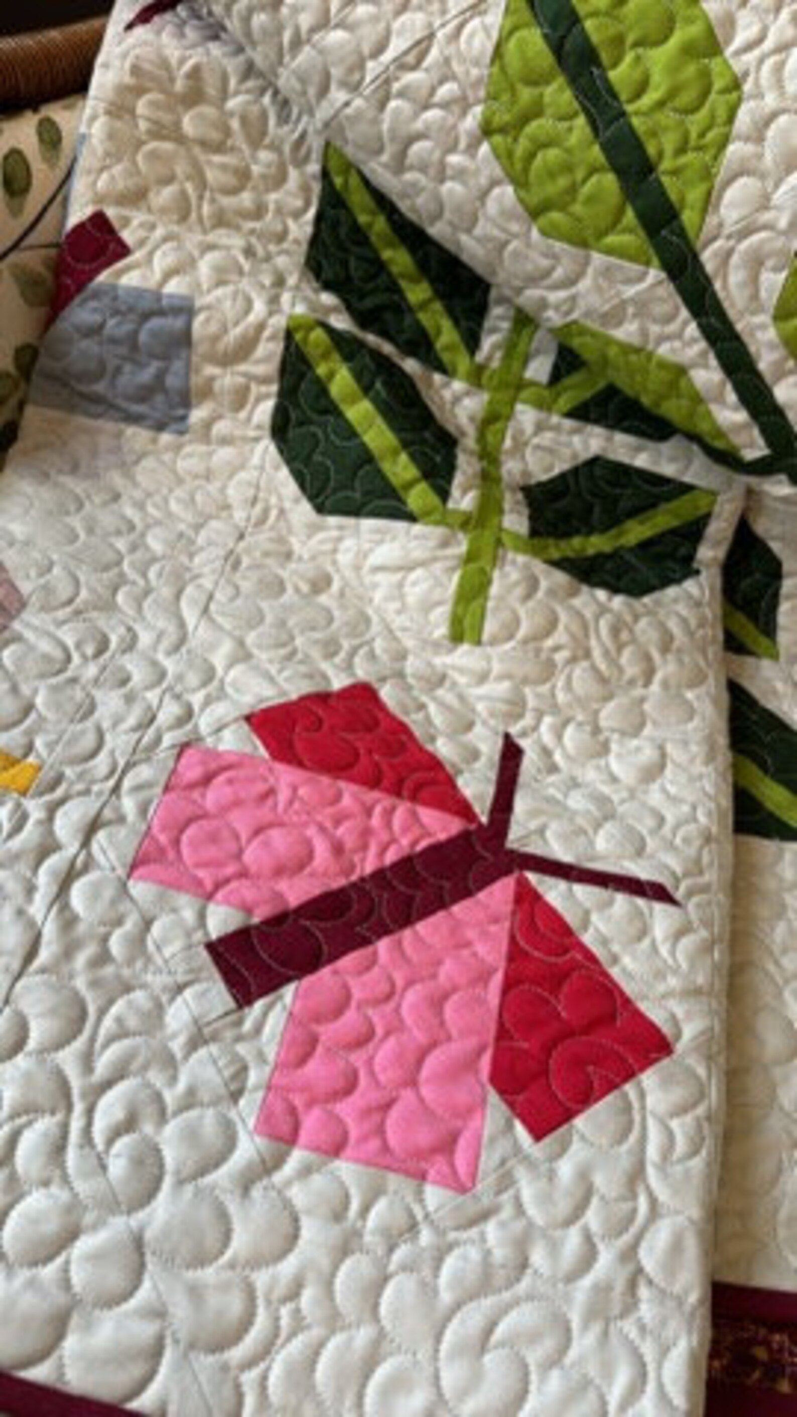 Handmade Throw Quilt - Oak Moth - Etsy