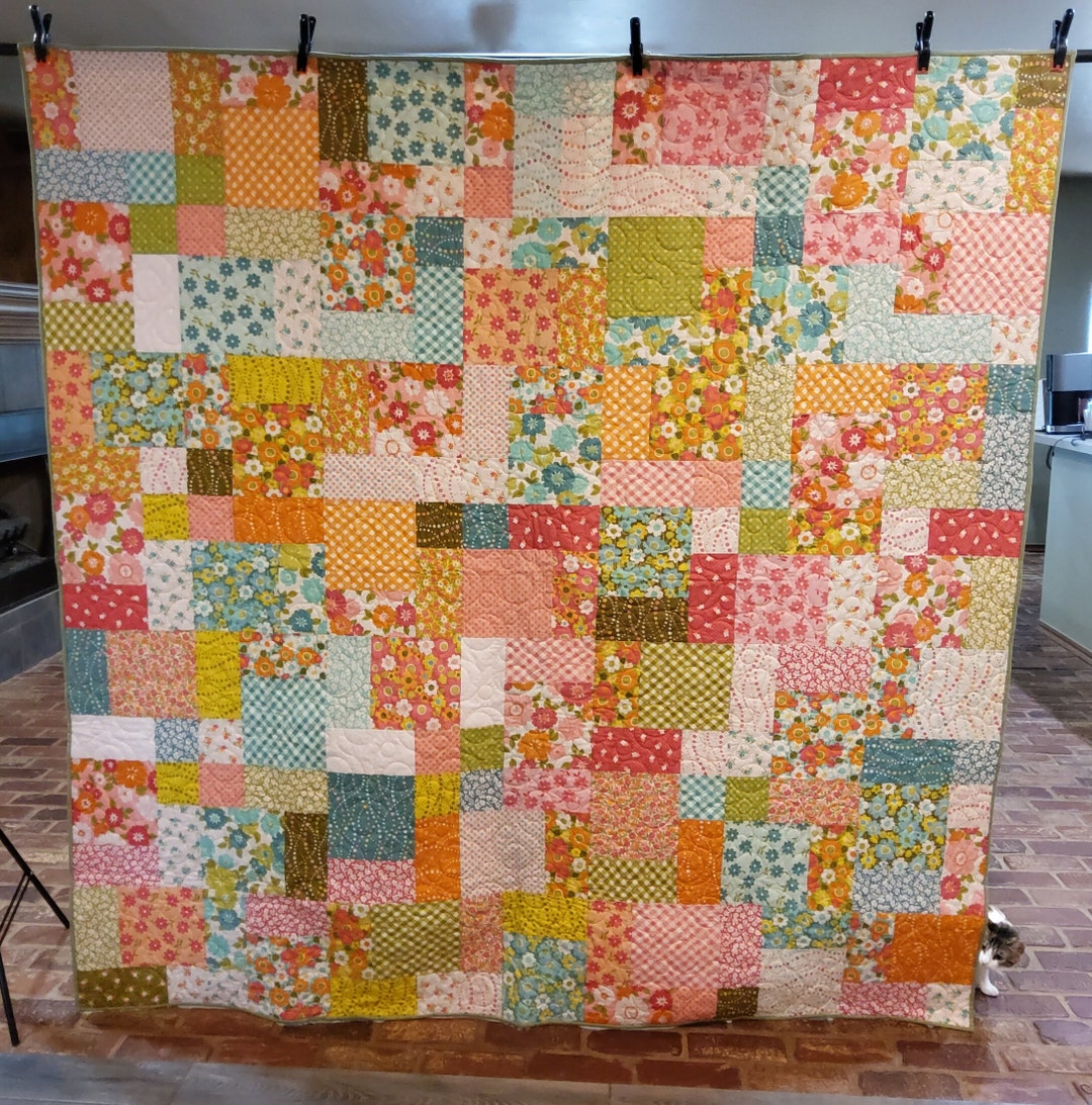 Handmade Quilt - Flower Power - Queen Sized - Etsy