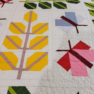 Handmade Throw Quilt - Oak Moth - Etsy