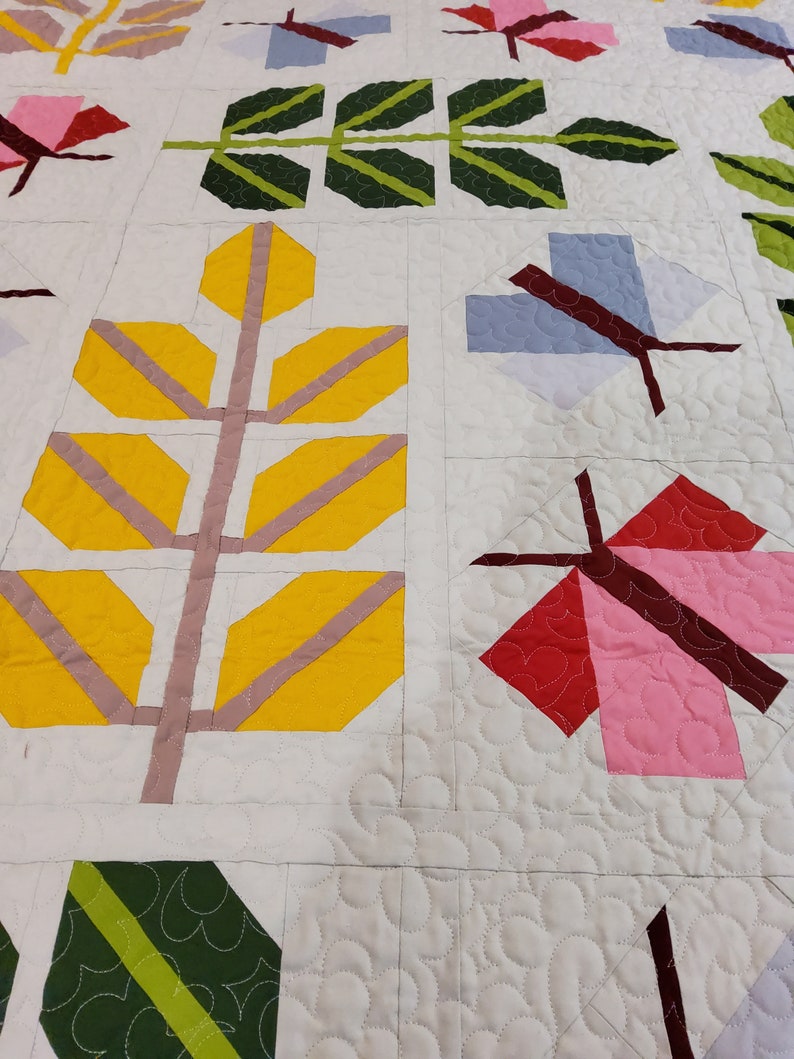 Handmade Throw Quilt - Oak Moth - Etsy