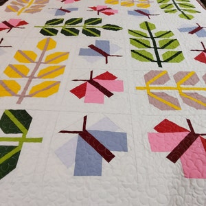Handmade Throw Quilt - Oak Moth - Etsy
