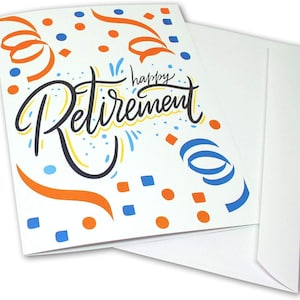 Large Retirement Card - Blank Inside With Envelope - 11.75" X 9 ...